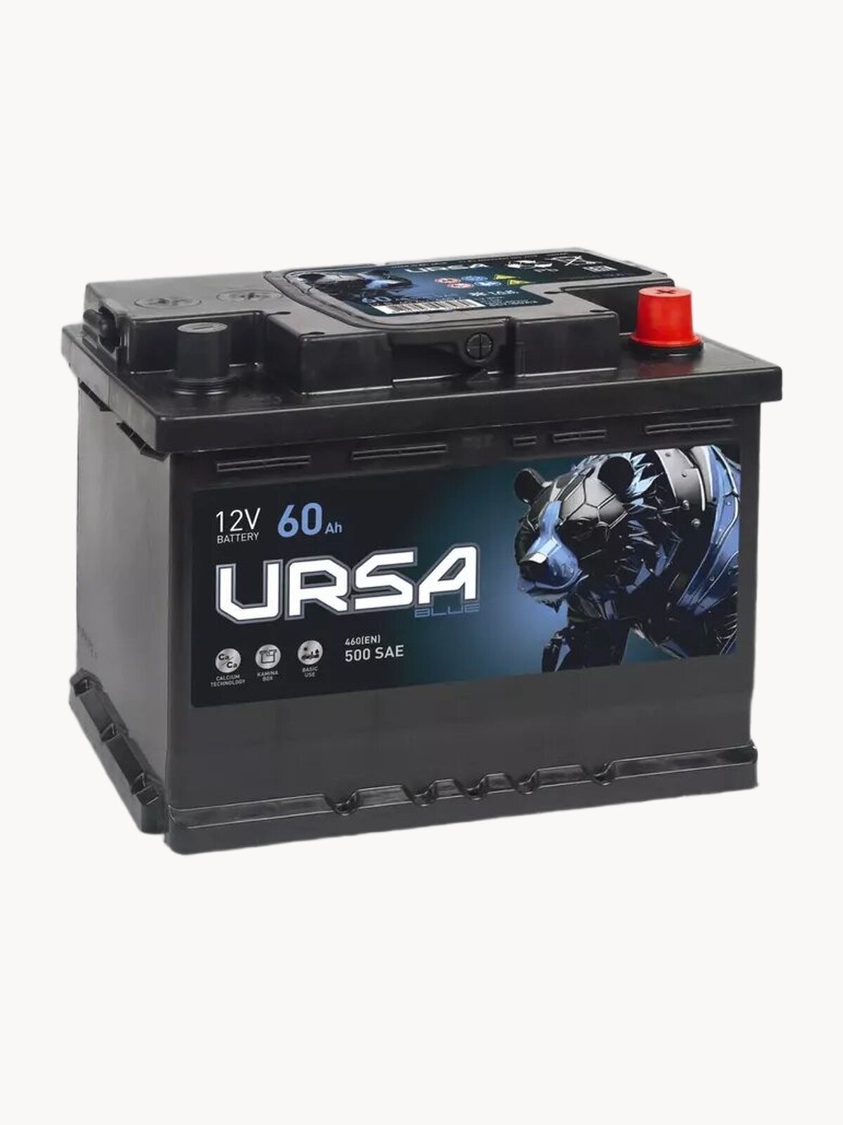 Аккумулятор автомобильный 60 Ач 500 A обратная полярность