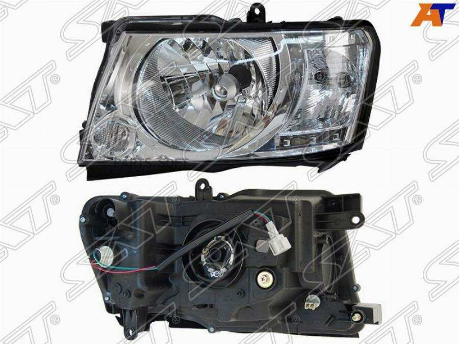 Фара Nissan Patrol 04-10 / Safari 04-07 (Слева/ Галоген/ Ручная регулировка) SAT ST-215-11A2L | цена за 1 шт