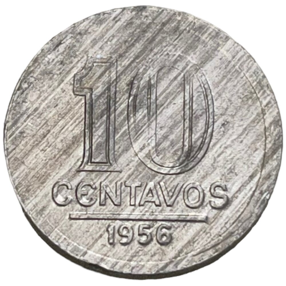 Бразилия 10 сентаво 1956 г. (2)