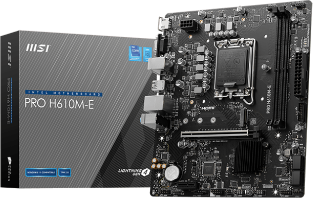 Материнская плата MSI H610M-E PRO DDR5 Socket 1700, оригинал