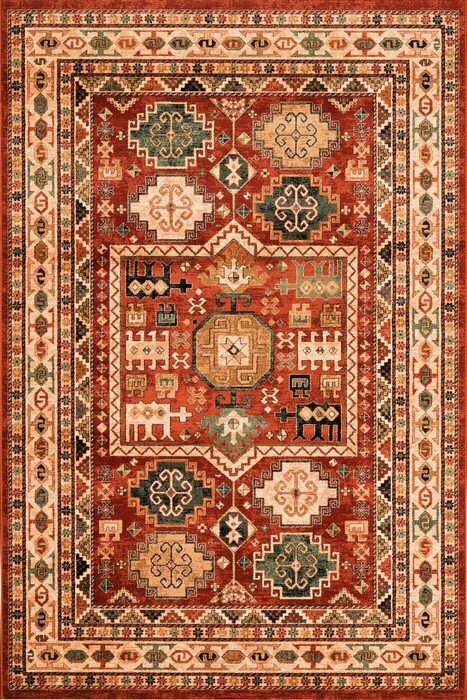 Ковер шерстяной на пол в гостиную в спальню 120х170 см модерн современный ворс 8 мм 398486 KoverVDom