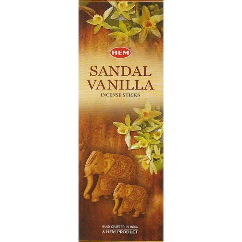 Благовония HEM Sandal Vanilla - Ваниль и сандал, 20 палочек