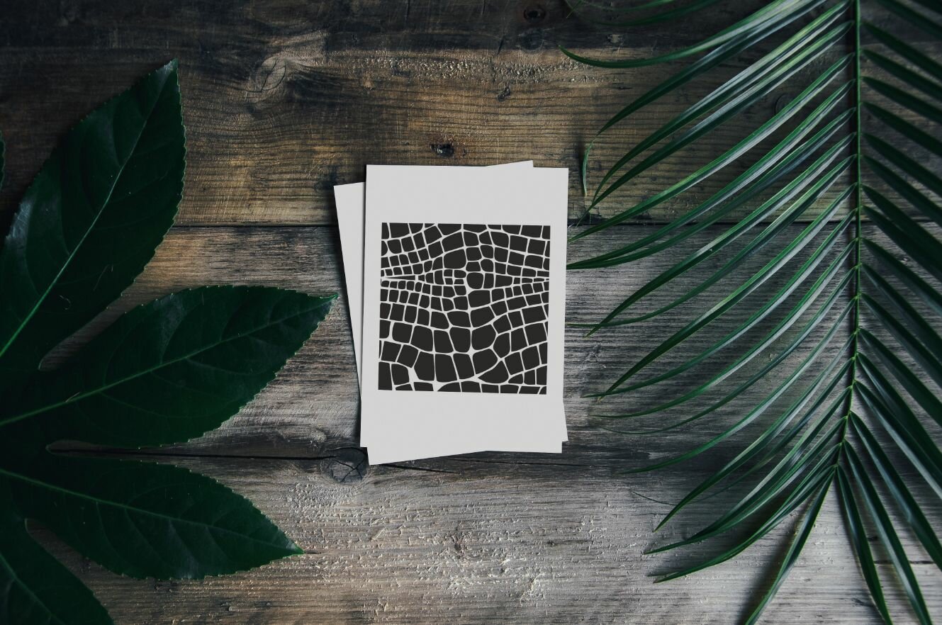 Трафарет Животный принт 8 / шаблон пластиковый многоразовый