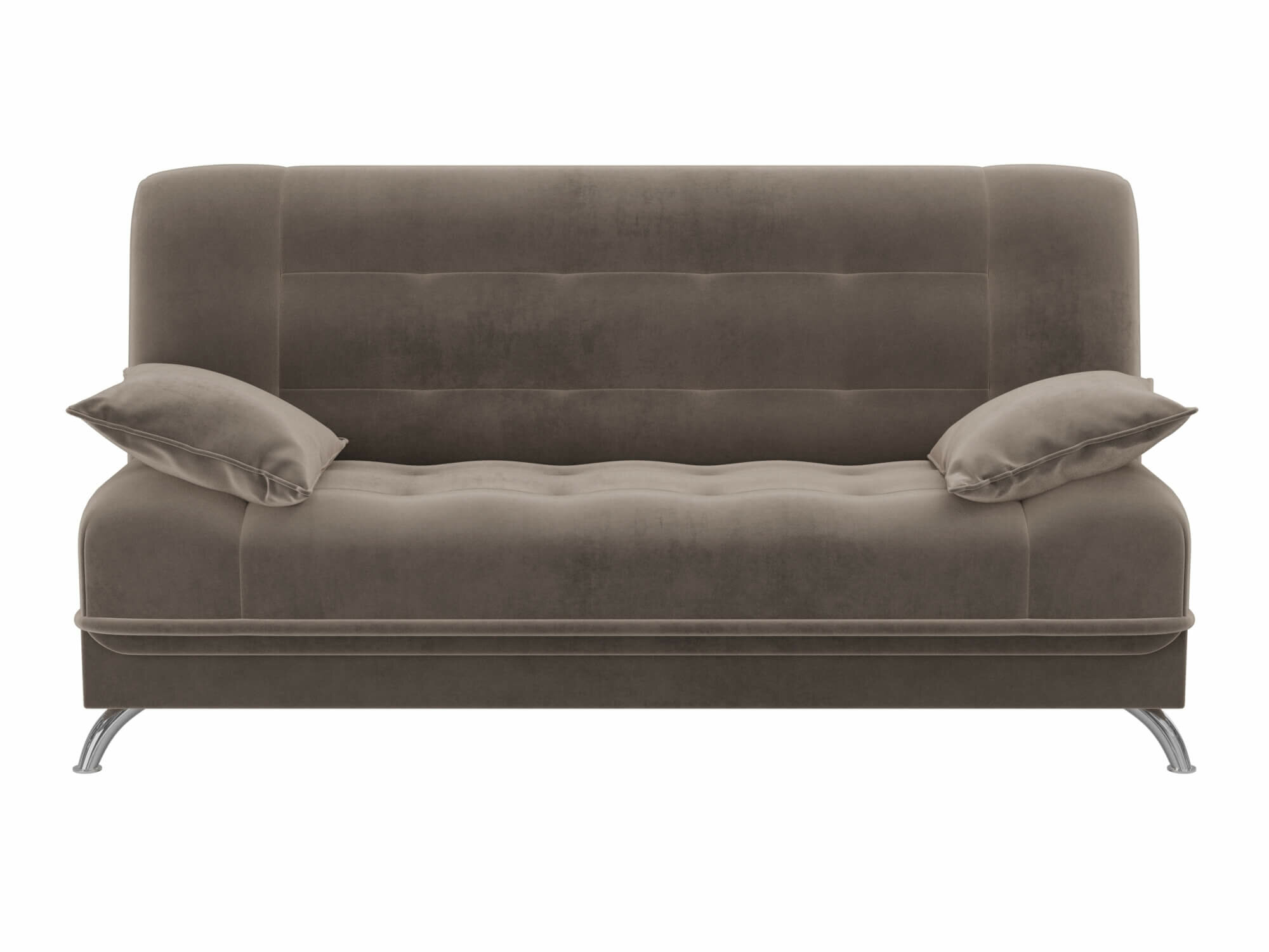 Artum Прямой диван Анна велюр коричневый