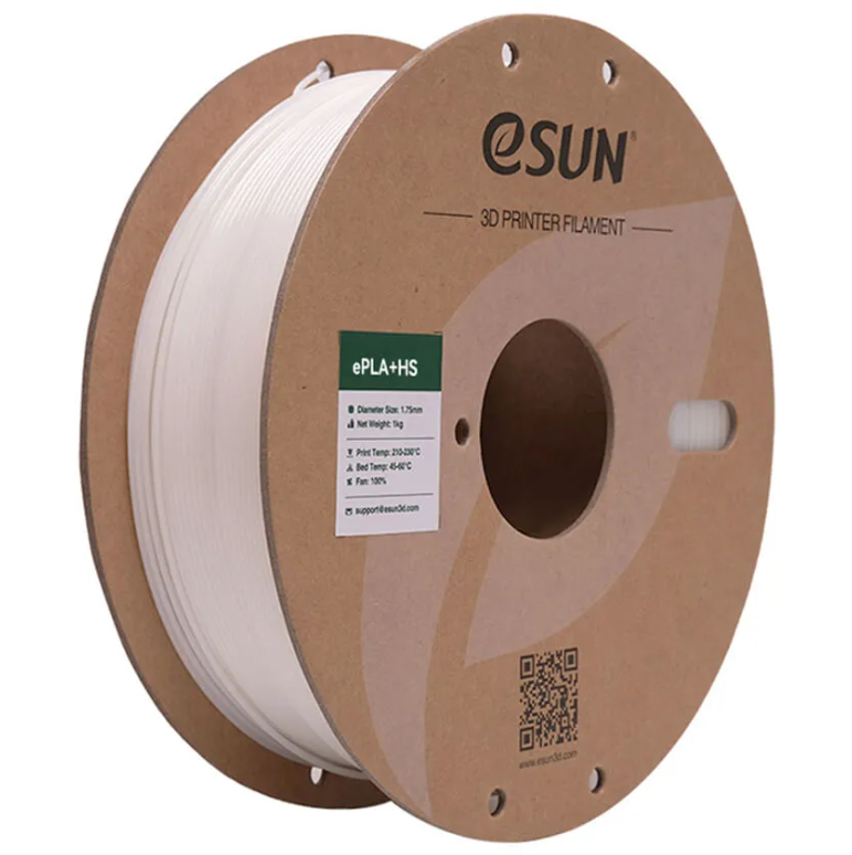 Катушка пластика ESUN ePLA+HS белая 1.75 мм 1 кг