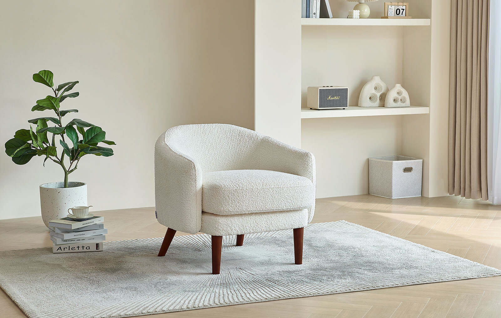 Кресло Hanna, слоновая кость