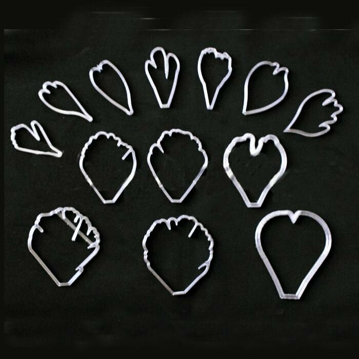 Пластиковые каттеры лепестков Пиона