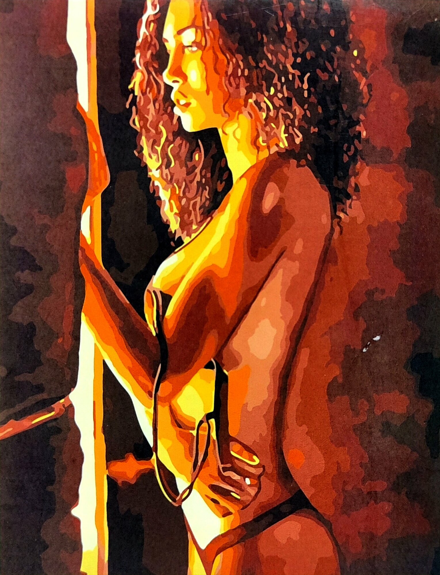 Картина по номерам Paintboy "Девушка" 40x50см, холст на подрамнике, 15 цветов