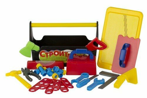 Игровой Набор Строитель-4 (32 предмета, в ящике, от 3 лет) У761/16290, (Совтехстром)