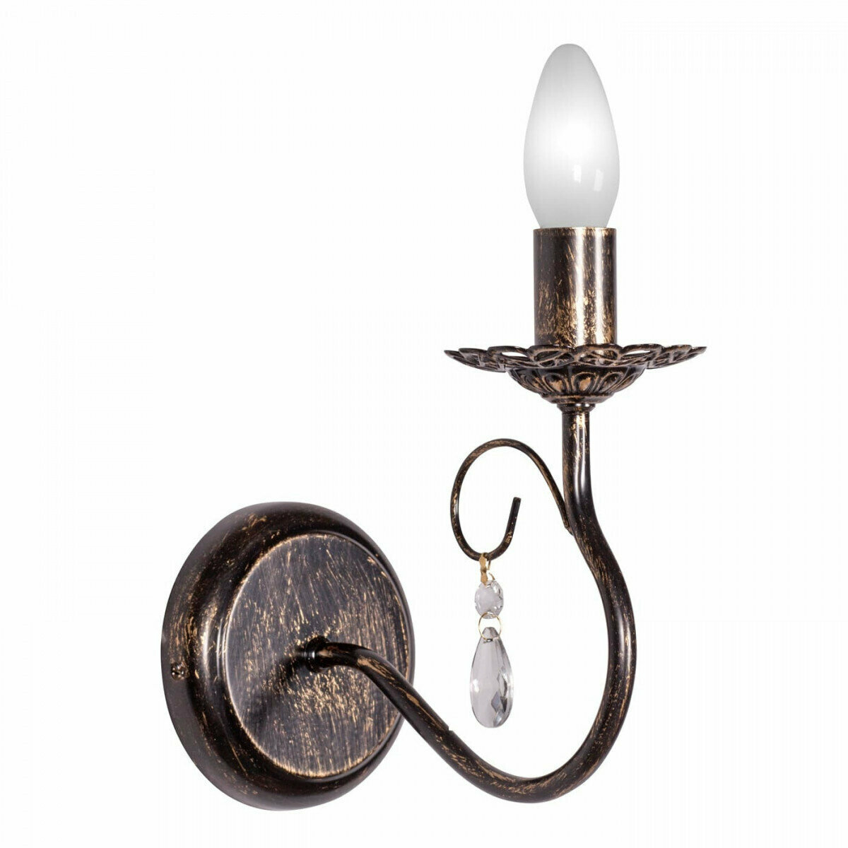 Бра настенные классика черный с золотом Петрасвет Россия S1047-1