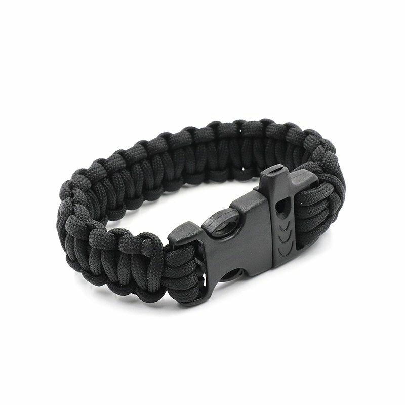 Браслет туристический Следопыт PF-PD-01S, 24.5 х 2см, со свистком, из паракорда