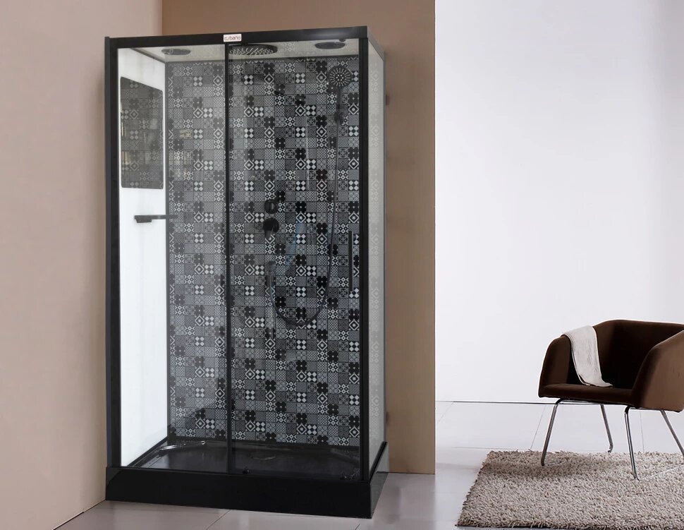 Душевая кабина 120x80x210 см Esbano Elegancia ESB-1280 CKR прозрачное