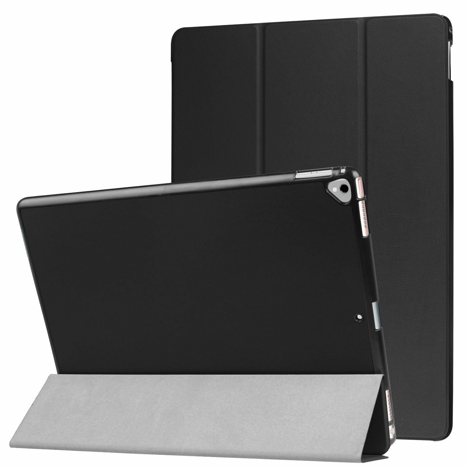 Чехол для iPad Pro 12.9" (2015-2017) 1-2 Gen черный — защита от царапин, пыли и ударов, доступ ко всем кнопкам и портам