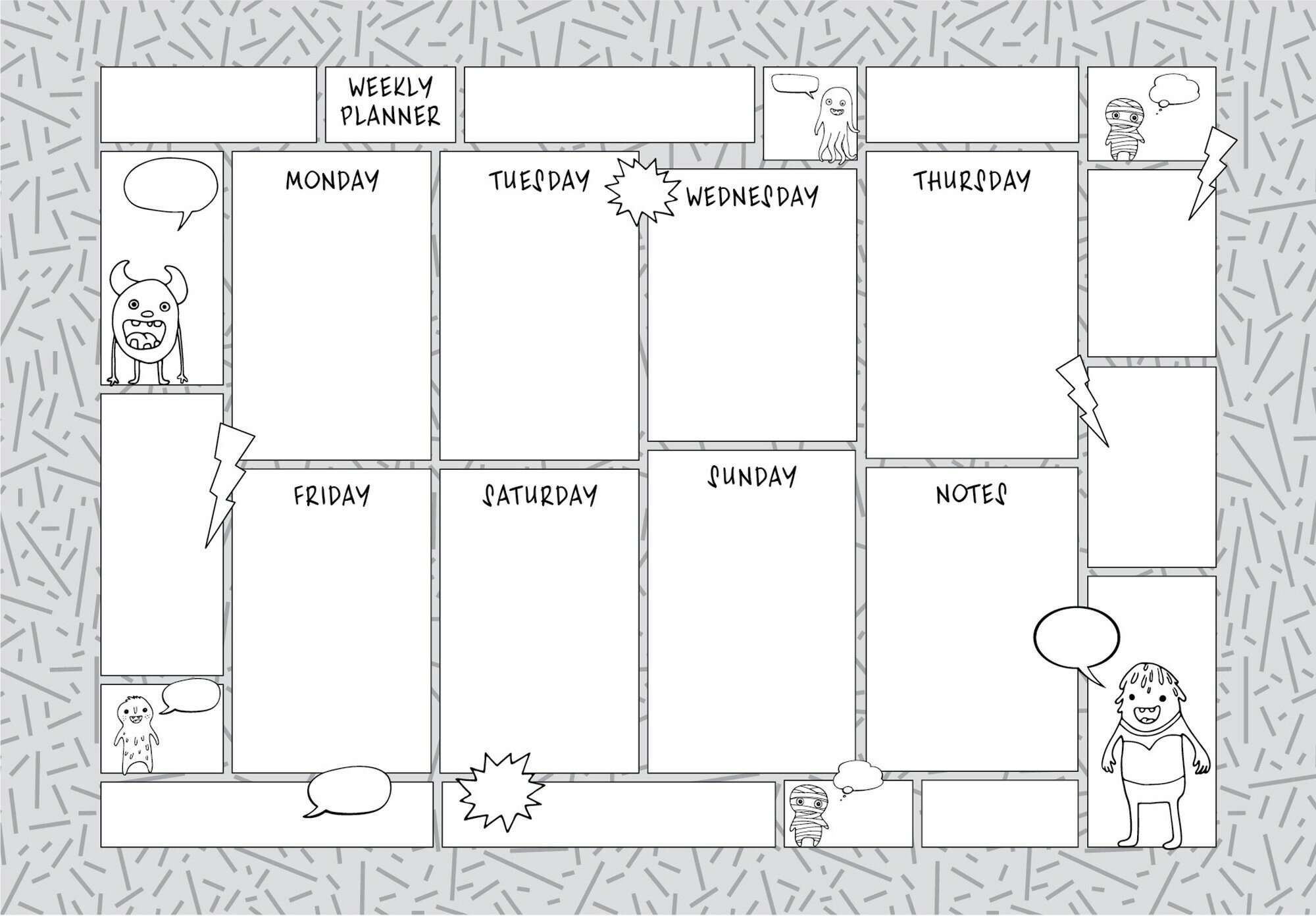 Планер настольный Weekly 4, А4, 55 листов, склейка
