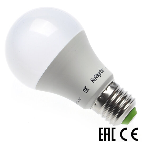 Лампа 10Вт 14123 NLL-A60-10-230-4K-Е27-DIMM 850Лм диммир светодиод груша холодный белый свет (Navigator)