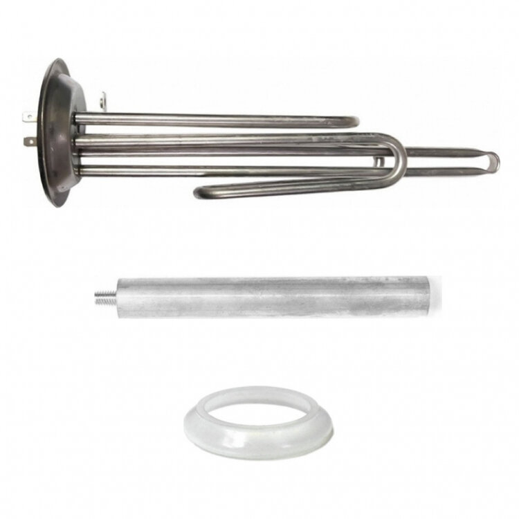 Комплект ТЭН 2,5кВт (2500Вт) RF для водонагревателя Thermex ISP, IRP, SPR, SPRINT, Garanterm, фланец 92мм, нерж. + прокладка + анод, 10942K