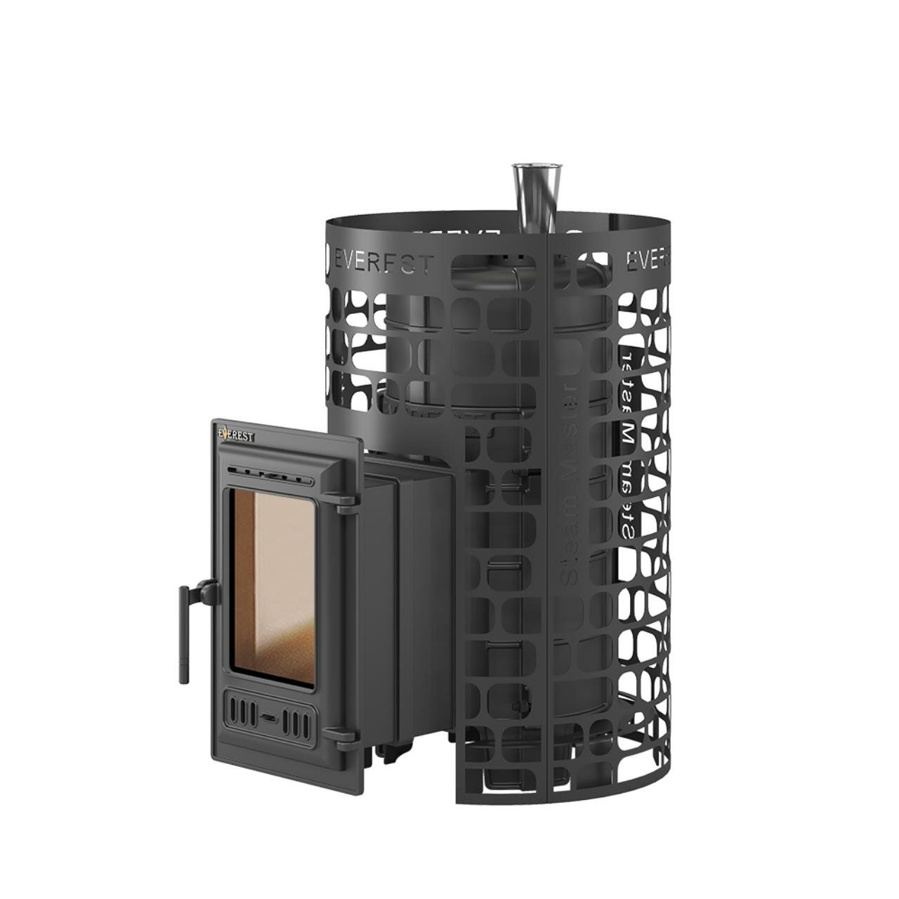 Печь для бани Эверест "Steam Master" 18 (310) чугун диаметр дымохода: 115 мм