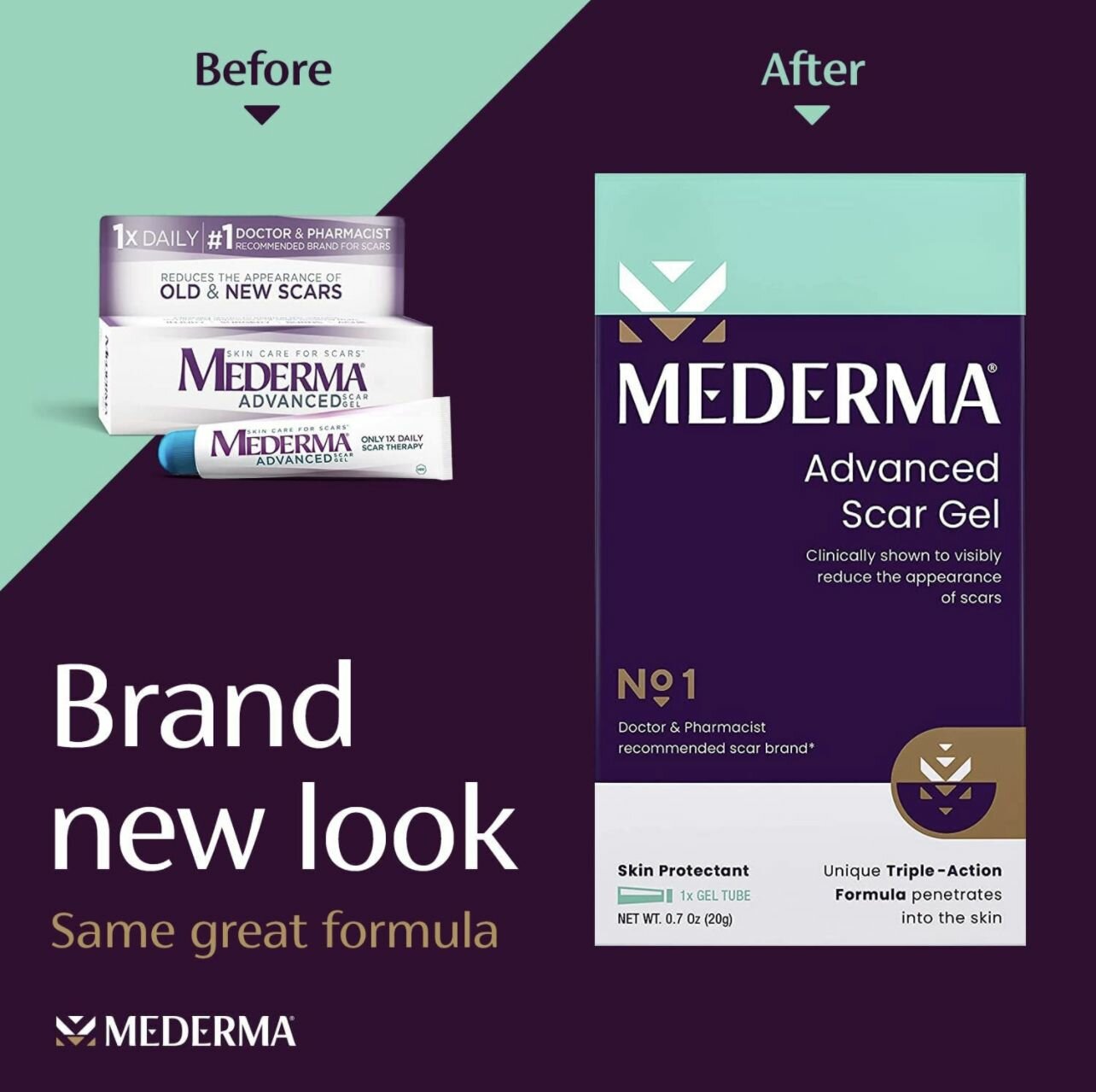 Mederma, улучшенный гель от рубцов против шрамов , постакне , растяжек (Advanced Scar Gel) 20гр