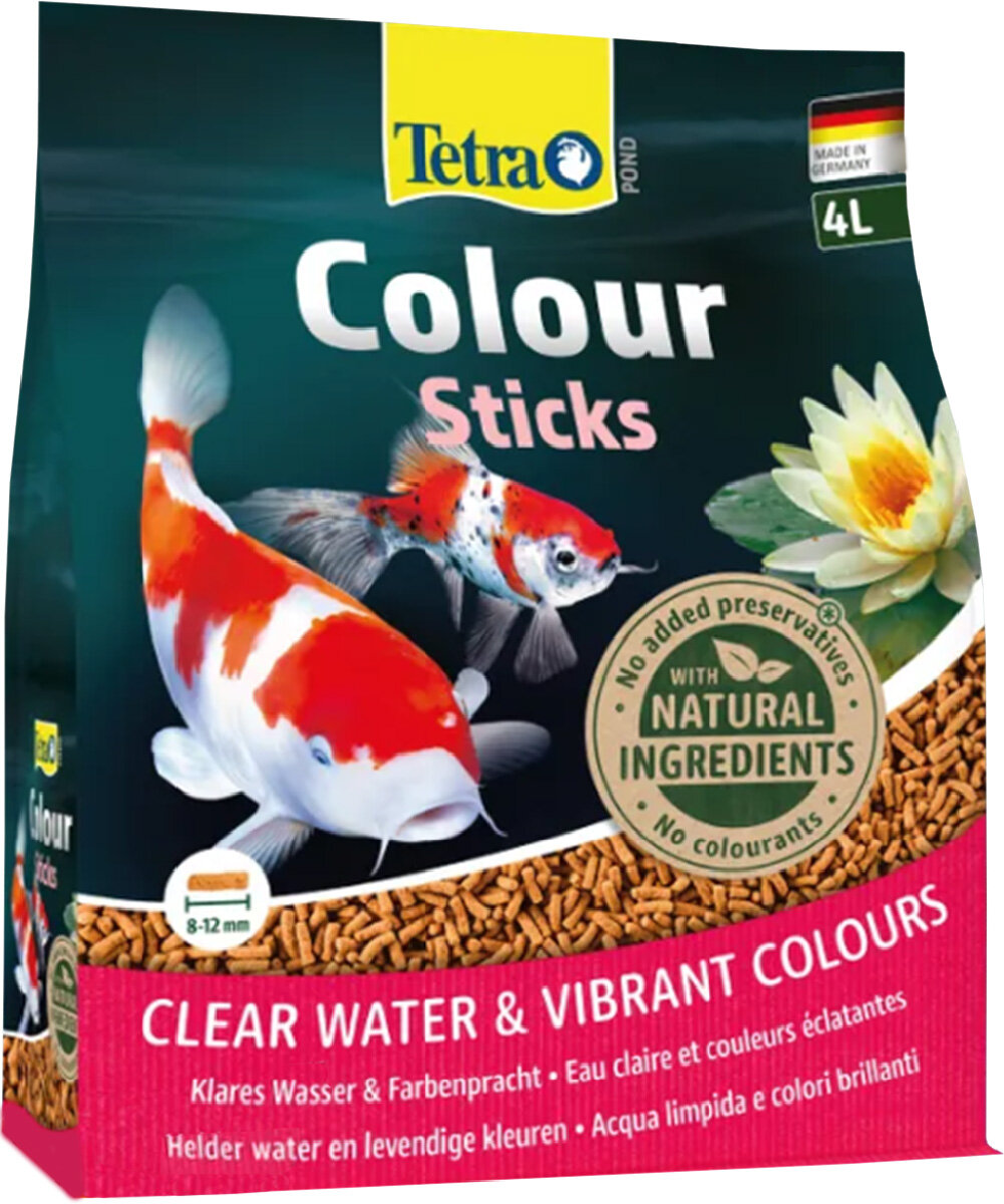 TETRA POND COLOUR STICKS корм палочки для прудовых рыб для усиления окраса (4 л)