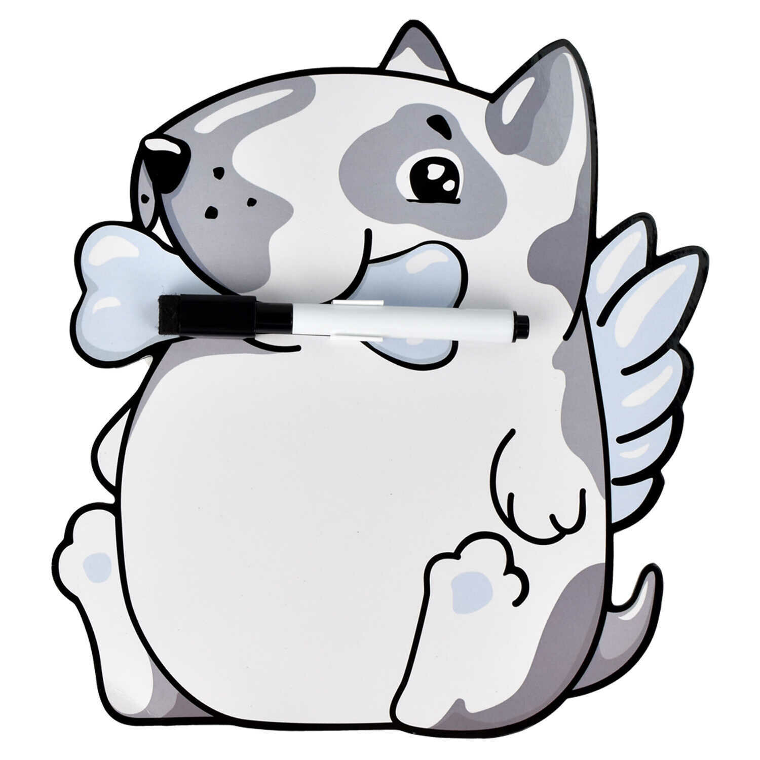 Магнитная доска c полем для рисования и письма Феникс+ "пёся", 200x220 мм, ферроагломерированный полимер.