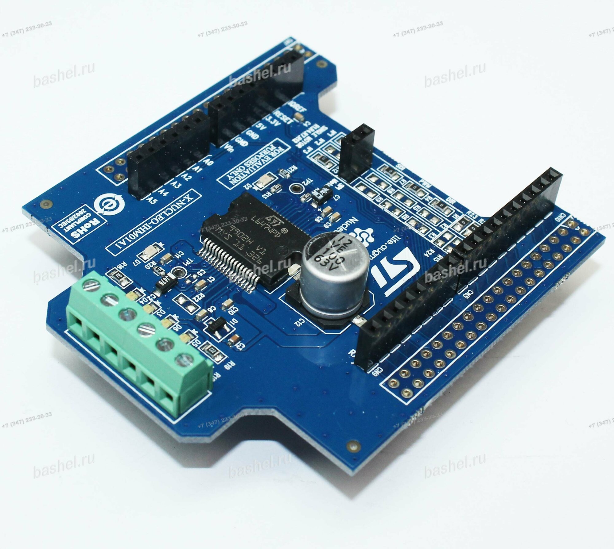 X-NUCLEO-IHM01A1, Плата расширения, STMicroelectronics, Драйвер шагового двигателя для STM32 Nucleo