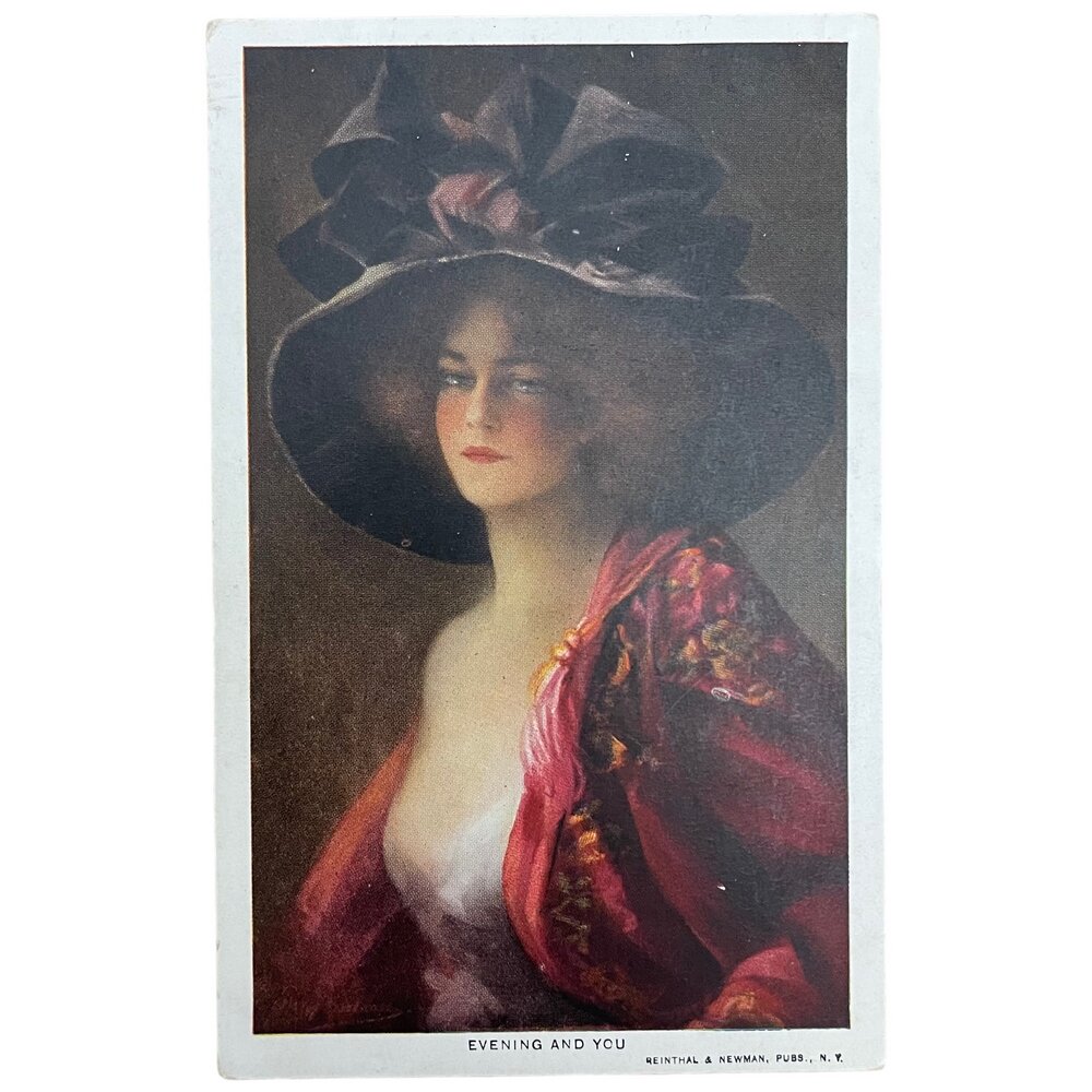 Почтовая открытка "Вечер и ты" 1910-1928 гг. США