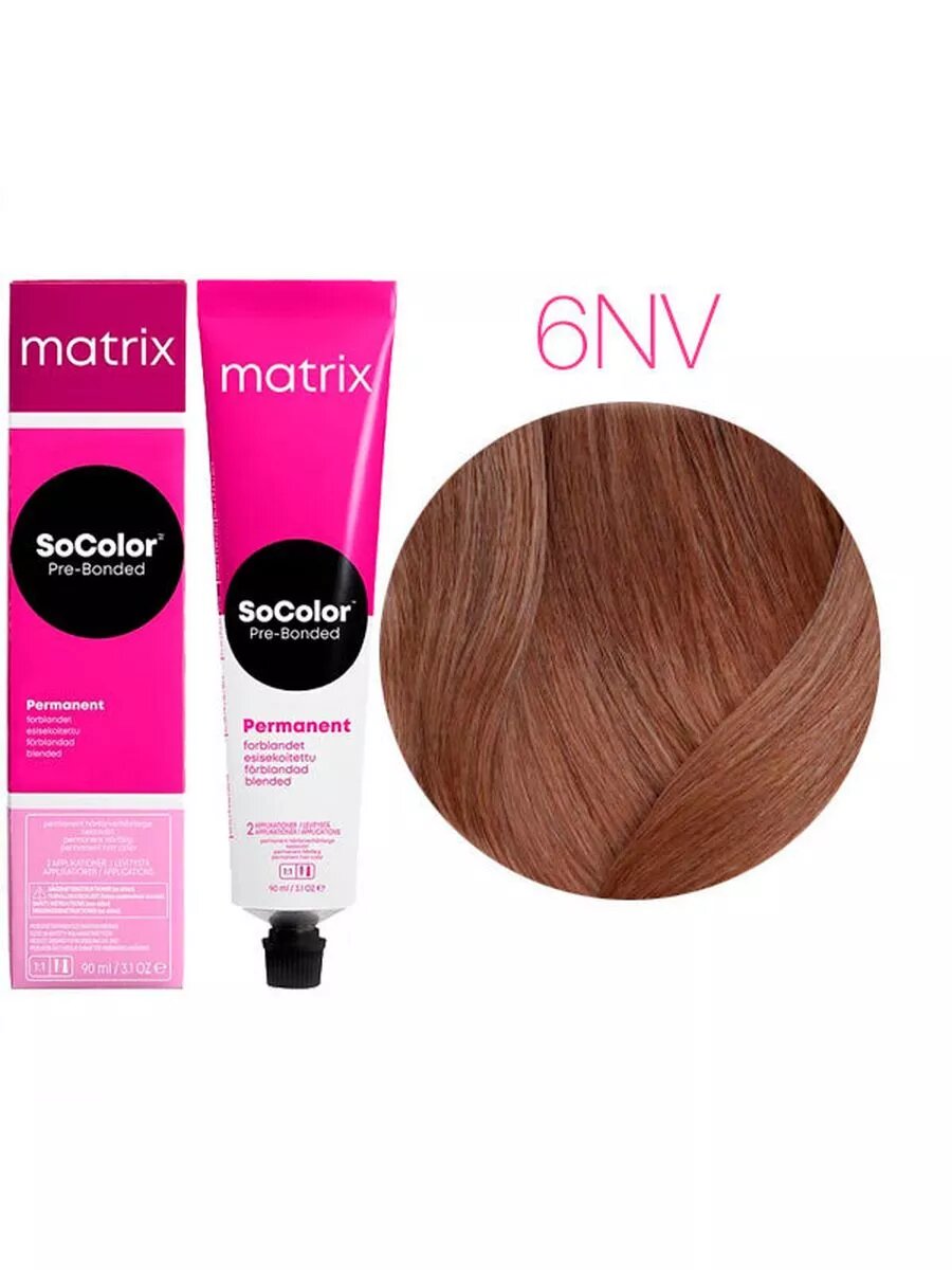Matrix SoColor 6NV Стойкая краска для волос 90 мл