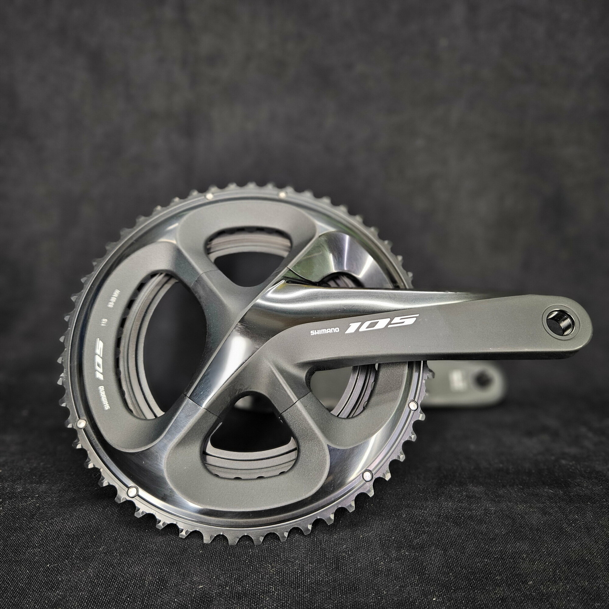 Система шатунов (шатуны) для велосипеда Shimano 105 FC-R7000, 68/70 мм, Hollowtech II, 53/39T, 172.5 мм (OEM без упаковки)