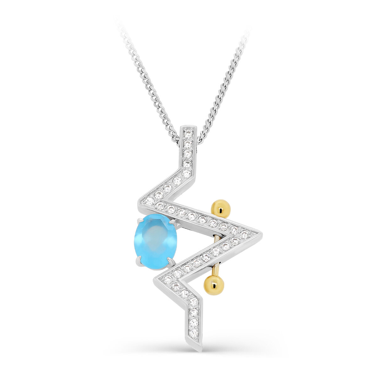 Колье, серебро, 925 проба, родирование, фианит, агат