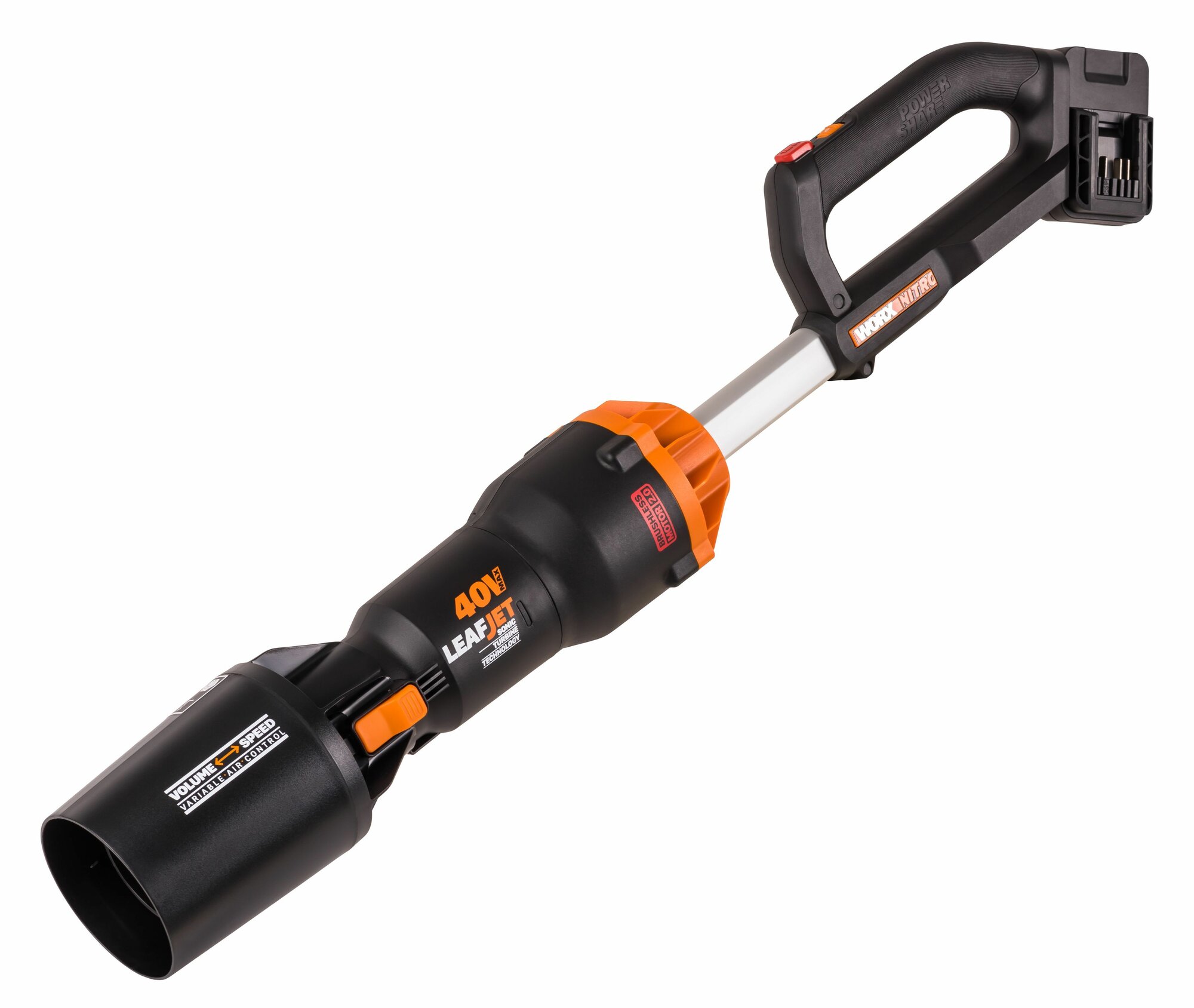 Аккумуляторная воздуходувка бесщеточная WORX WG585E.9 40В без АКБ и ЗУ