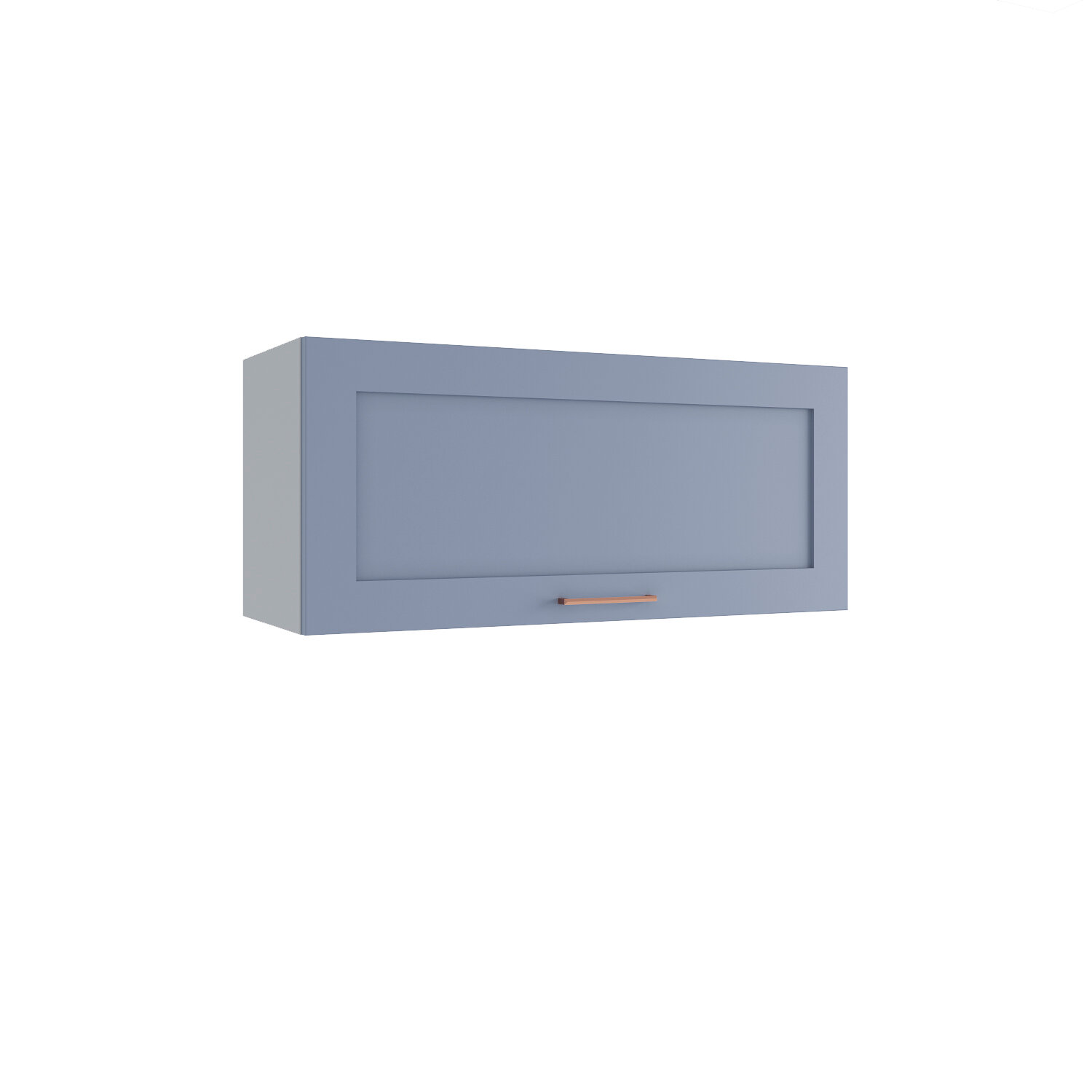 Кухонный шкаф навесной, ПГ 800, Кухня Квадро, Серый / Лунный Свет