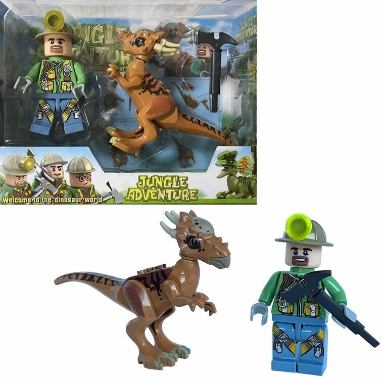 1912B Конструктор minifigures Jurassic World, фигурка динозавра Мир Юрского периода 8 см.