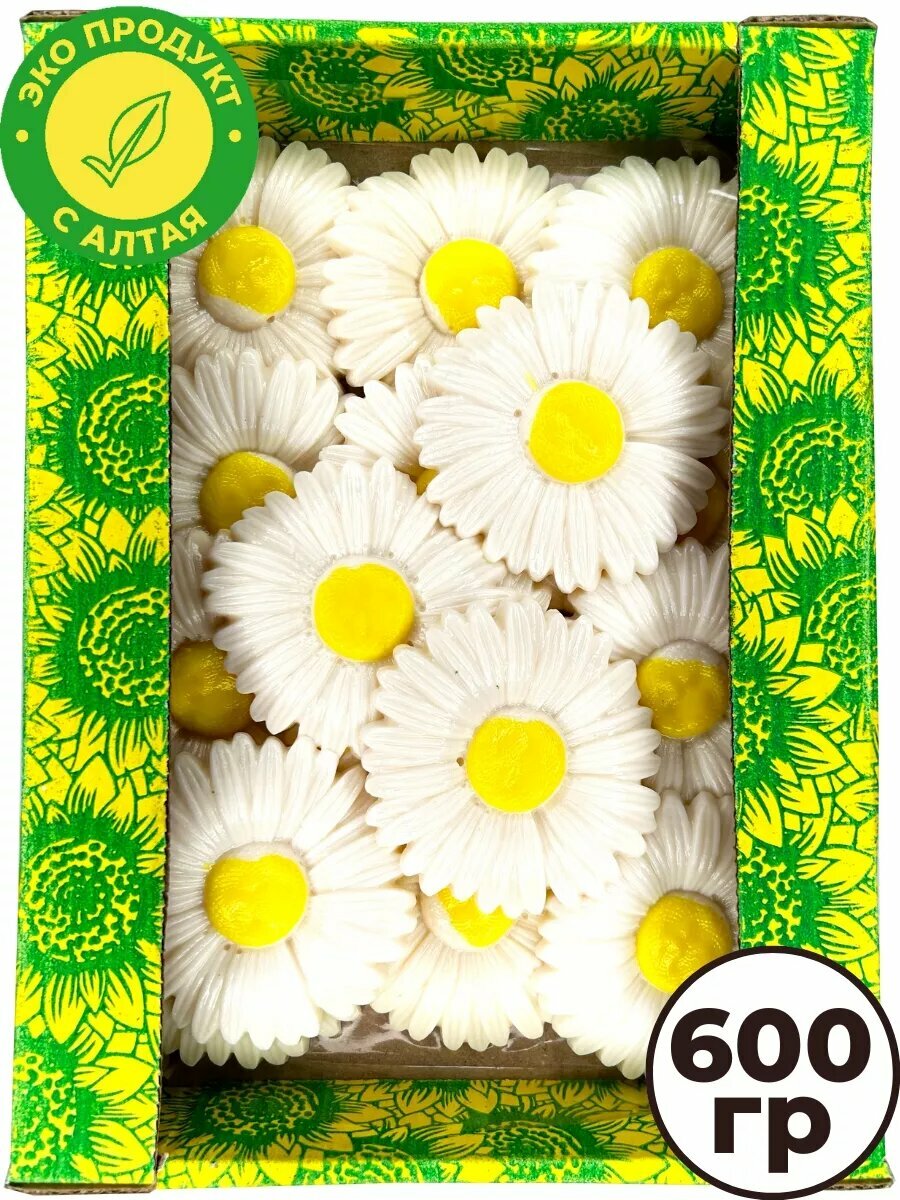 Мармелад в интересной форме Ромашки Трофимов, в коробке 600 гр