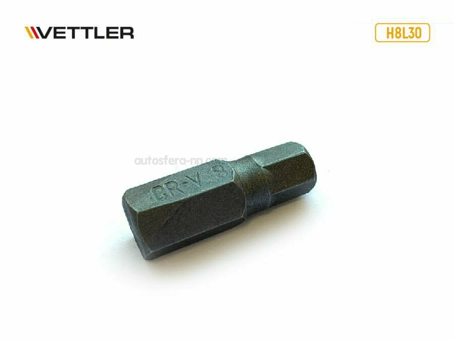 VETTLER H8L30 Бита вставка шестигранная 8мм 3/8" длина 30мм VETTLER