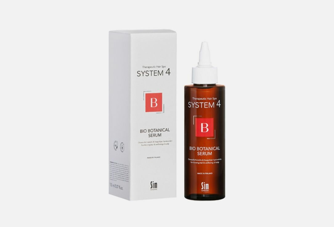 Биоботаническая сыворотка Sim Sensitive System 4 Bio Botanical Serum против выпадения и для стимуляции роста волос Система 4, 150 мл