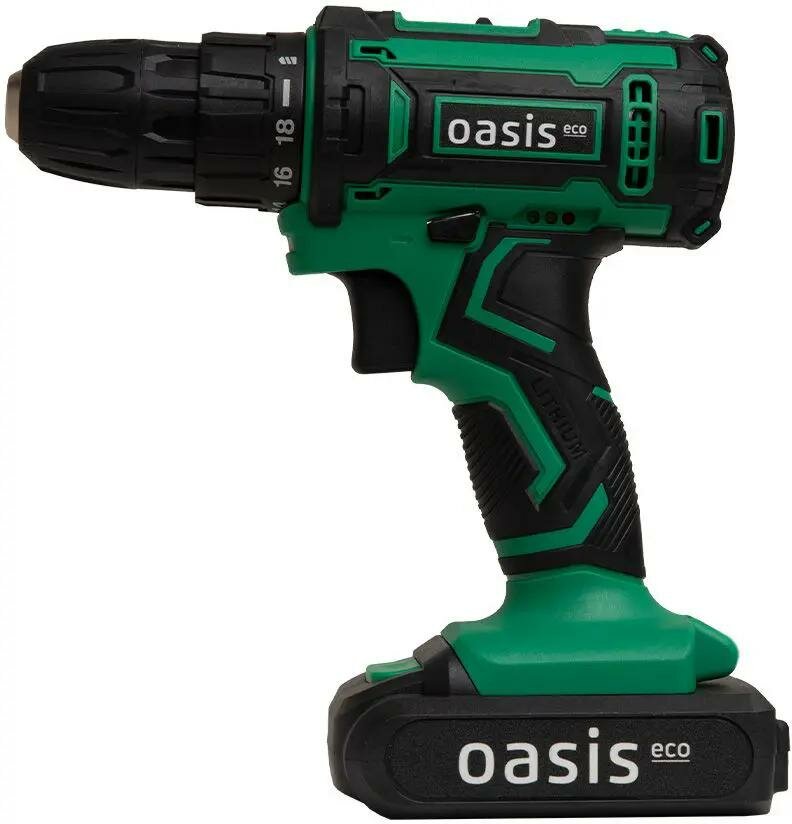 Дрель-шуруповерт аккумуляторная Oasis Eco ASB-18S, 18 В Li-ion 1.5 Ач