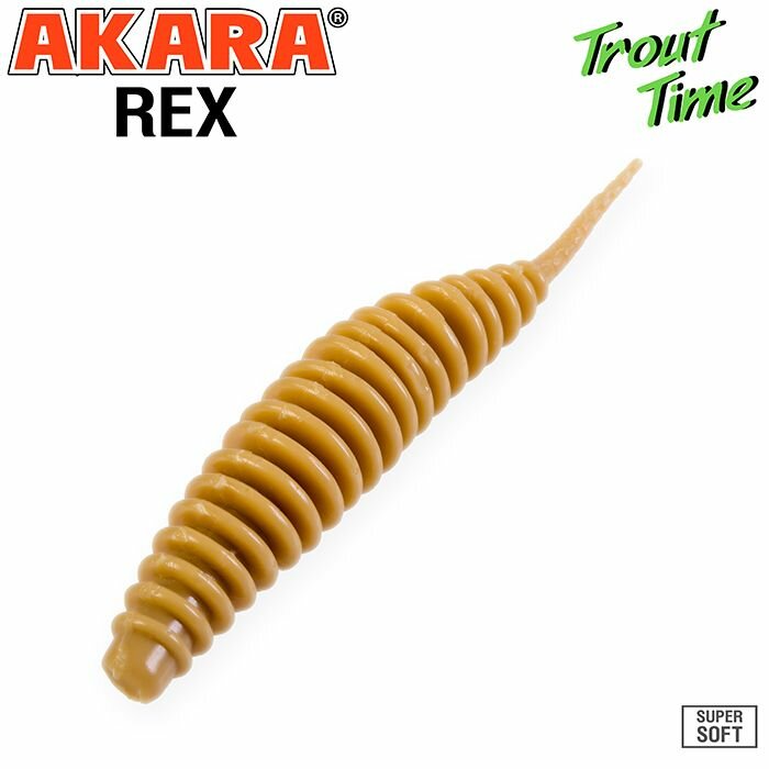 Силиконовая приманка Trout Time REX 2,5 Garlic 63.5мм, 10 шт. №445