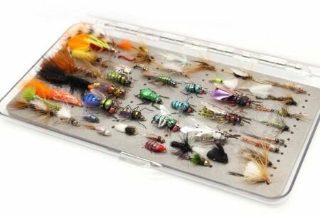 Набор премиум-приманок для ловли форели, хариуса, ленка и голавля 46 шт