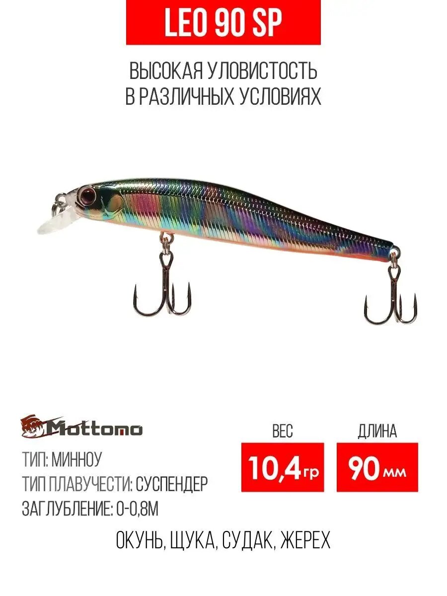 Воблер для рыбалки Mottomo Leo 90SP 10,4g приманка на щуку, сома