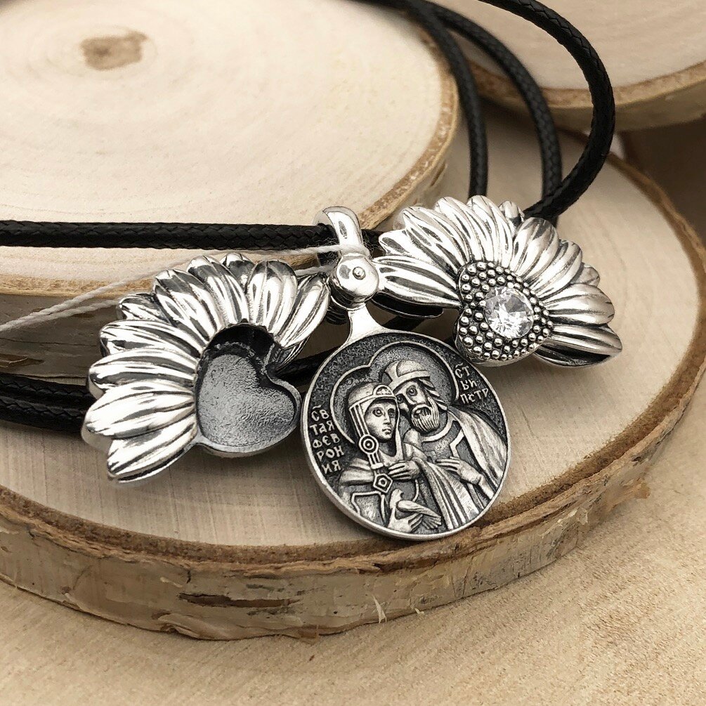Подвеска, серебро, 925 проба, оксидирование, чернение