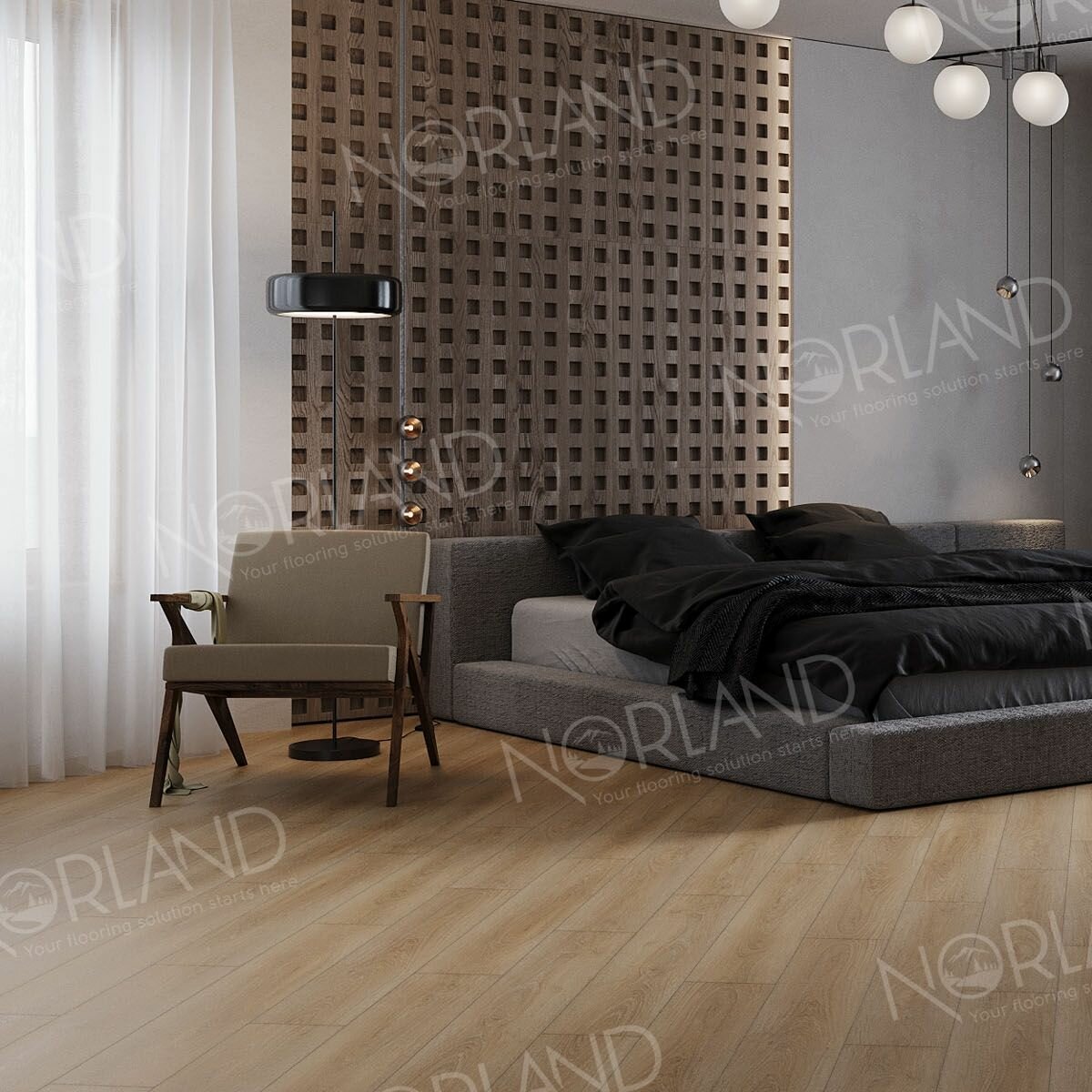 Каменно-полимерная плитка (ABA) Norland SUPERIOR 1008-6 Eli с подложкой ISOFIX 1,786 м2 толщиной 8 мм