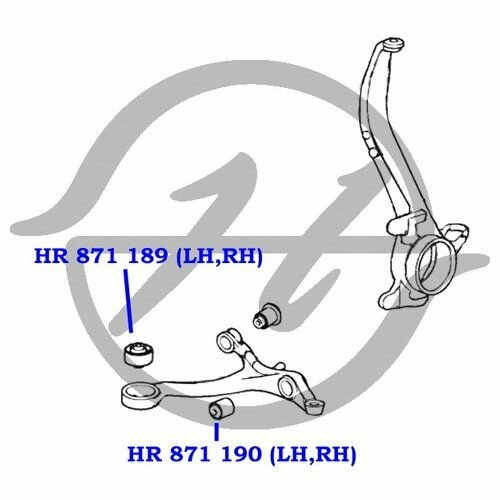 Сайлентблок рычага подвески Hanse hr871189