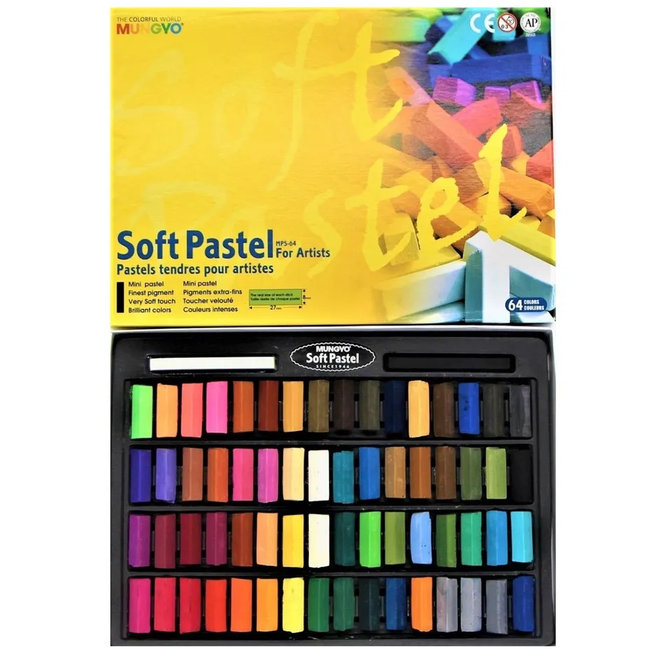 Mungyo Набор сухой пастели soft, 64 цв. (1/2 мелка)