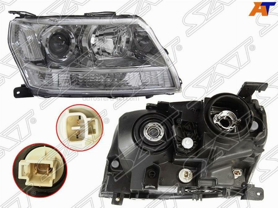 SAT ST2181135RLDEM Фара Suzuki Escudo 05-17 / Grand Vitara 05-16 (Справа/ Галоген/ С электрокорректором/ 5D)