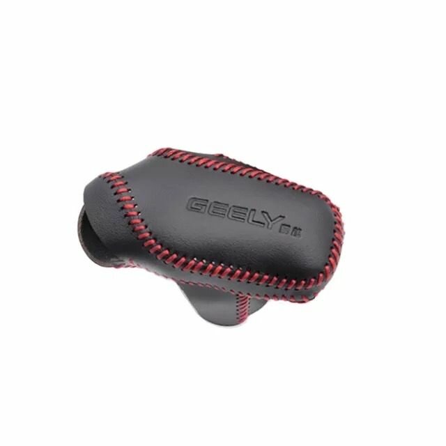 Чехол на ручку АКПП Geely Tugella/ Джили Тугелла red 2021-2022 г. в