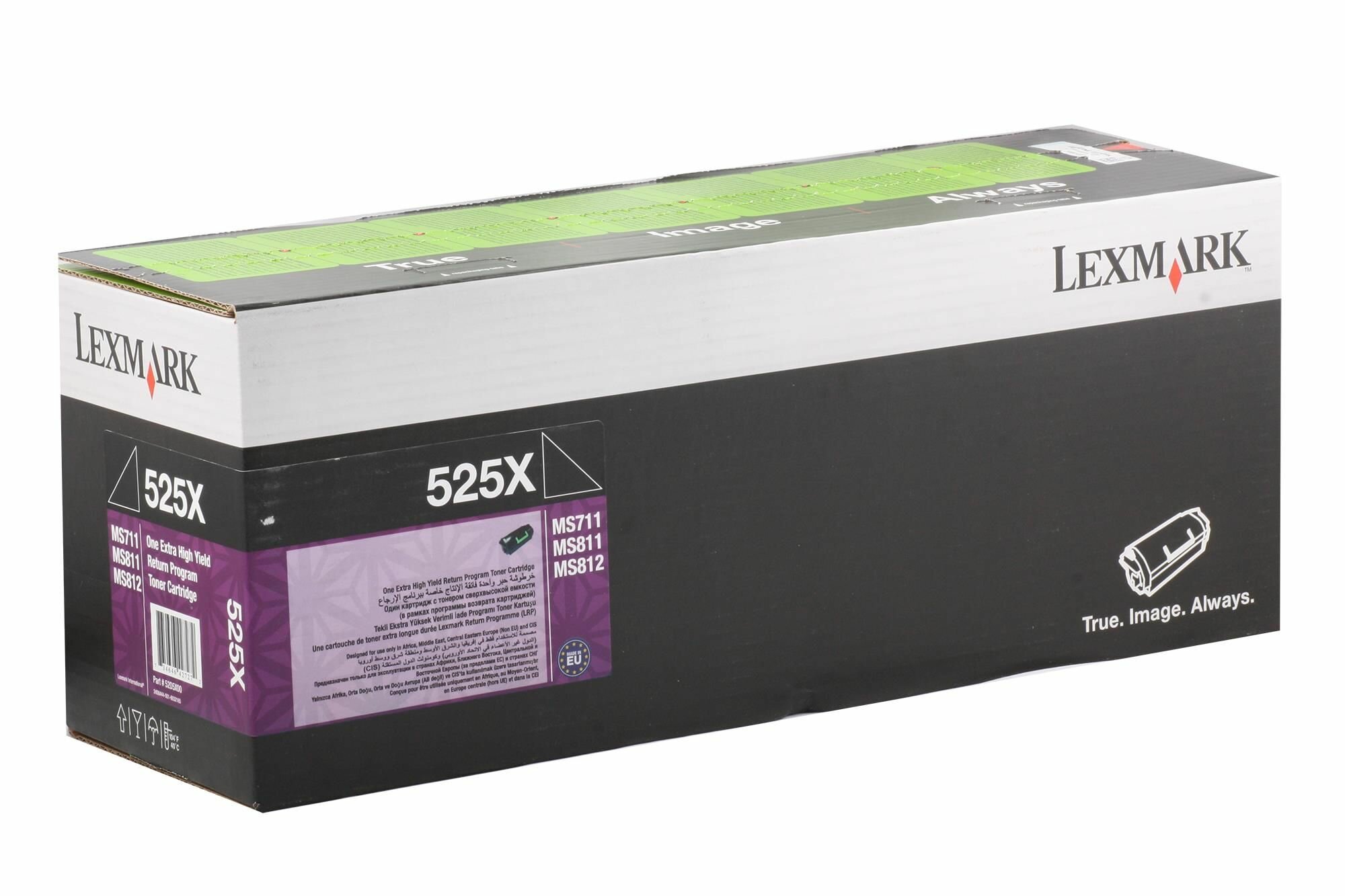Картридж Lexmark 525X, 52D5X00/52D5X0E, черный