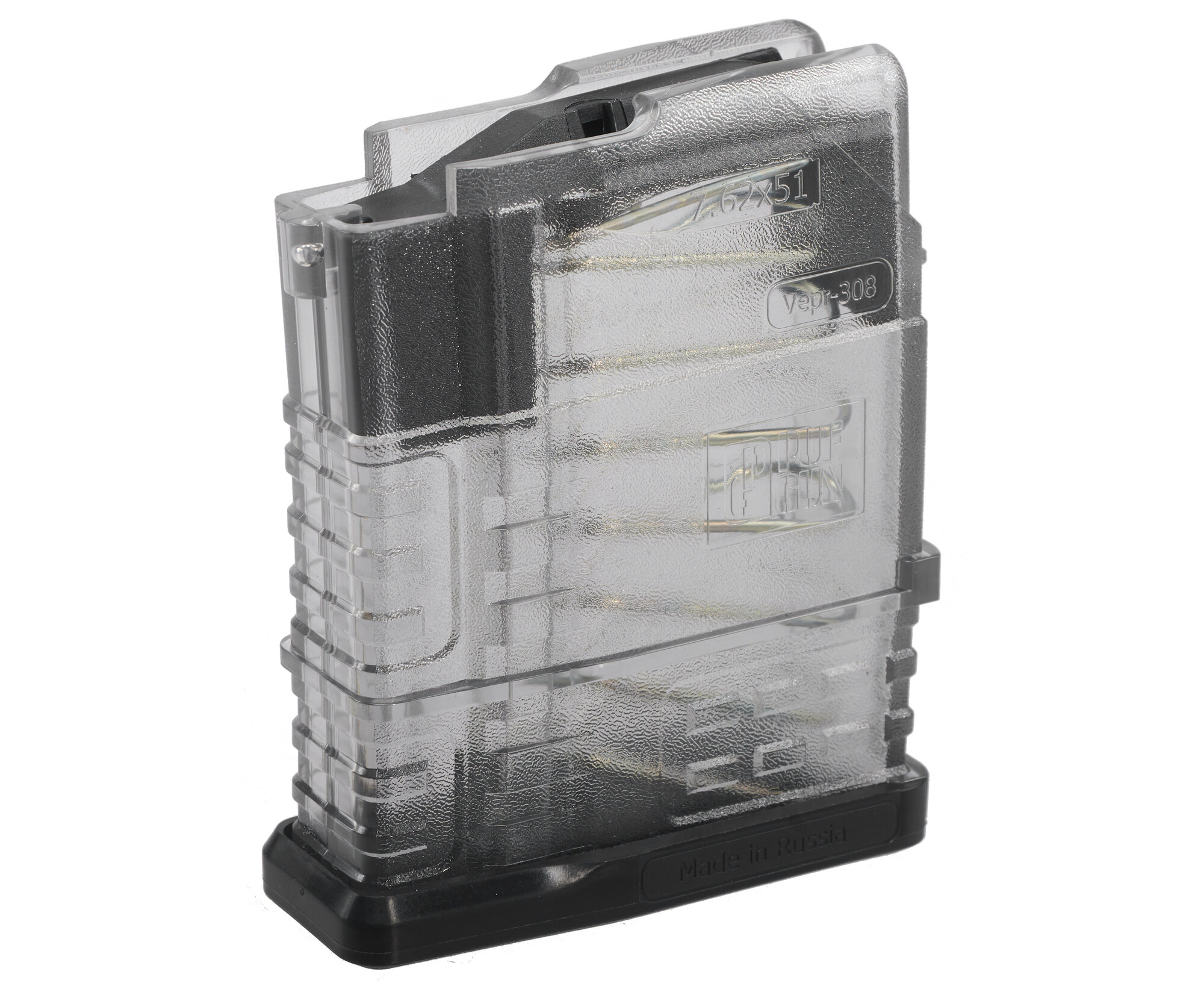Магазин PufGun Mag Vp308 25-10/Tr (Вепрь-308, 10 патронов, 7.62х51 мм, прозрачный)