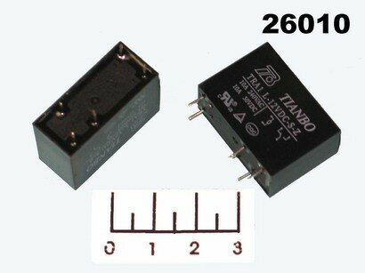 Реле =12V 10A/240V TRA1L-12VDC-S-Z (S2357)