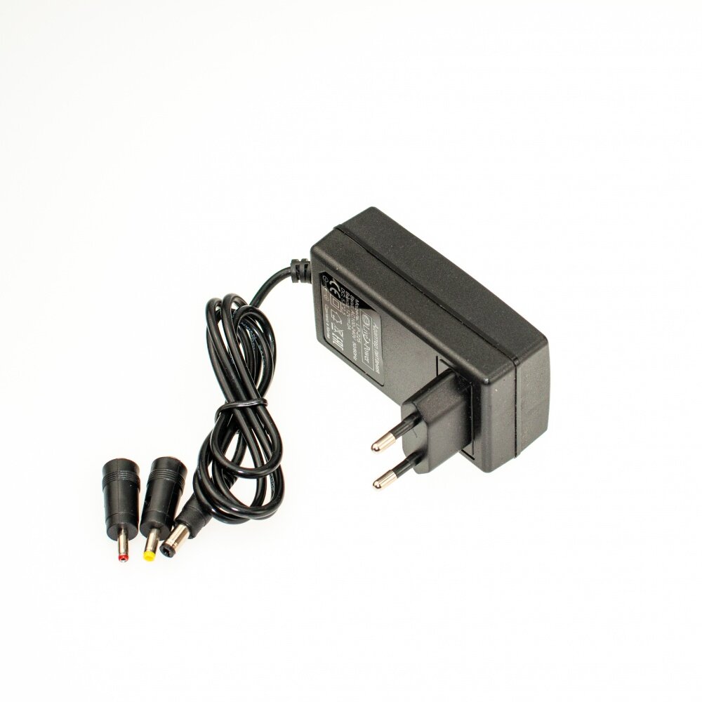 Адаптер/Блок питания Pro Legend 12V/2A (5,5*2,5) + 2 насадки (4,0*1,7/3.5*1.35)