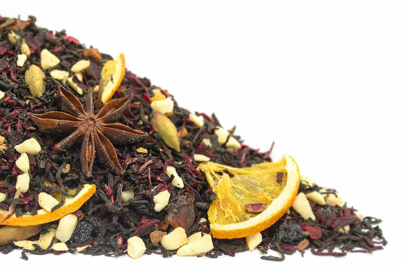 Чай фруктовый Альпийский глинтвейн 500 г, WEISERHOUSE - цейлонский чай с добавлением долек апельсина, грейпфрута и др.